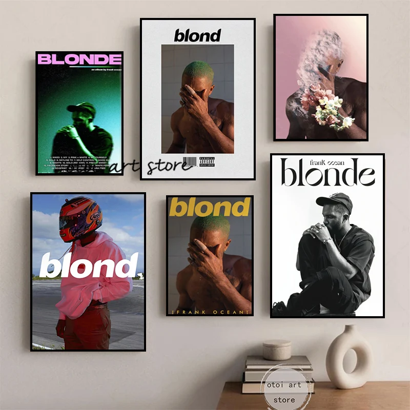 Vintage-Music-Rapper-Singer-Blonde-Music-Cover-Track-List-Art-Poster ...