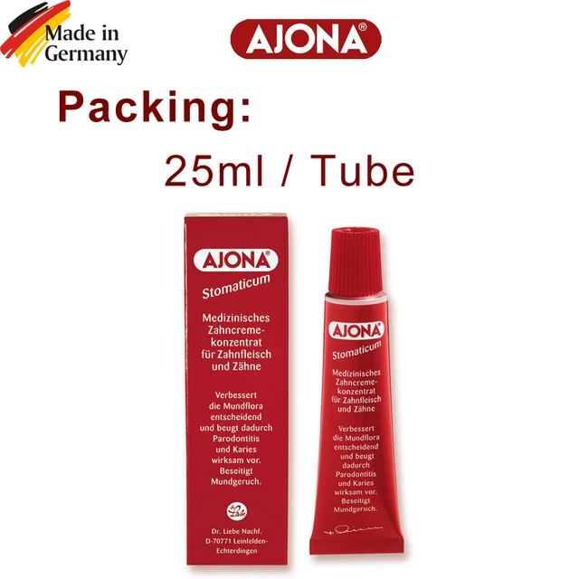 Ajona Stomaticum Concentrated Toothpaste 25ml German Natural Without ...