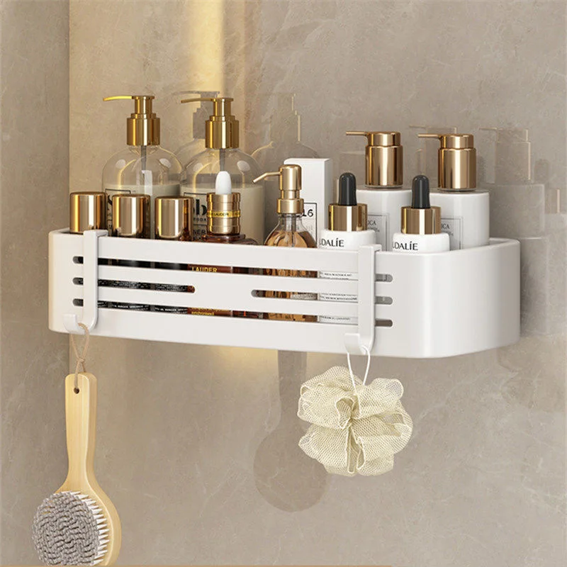 Bathroom-Shelf-Organizer-White-Closet-Shelf-Wall-Mount-Shower-Shampoo ...