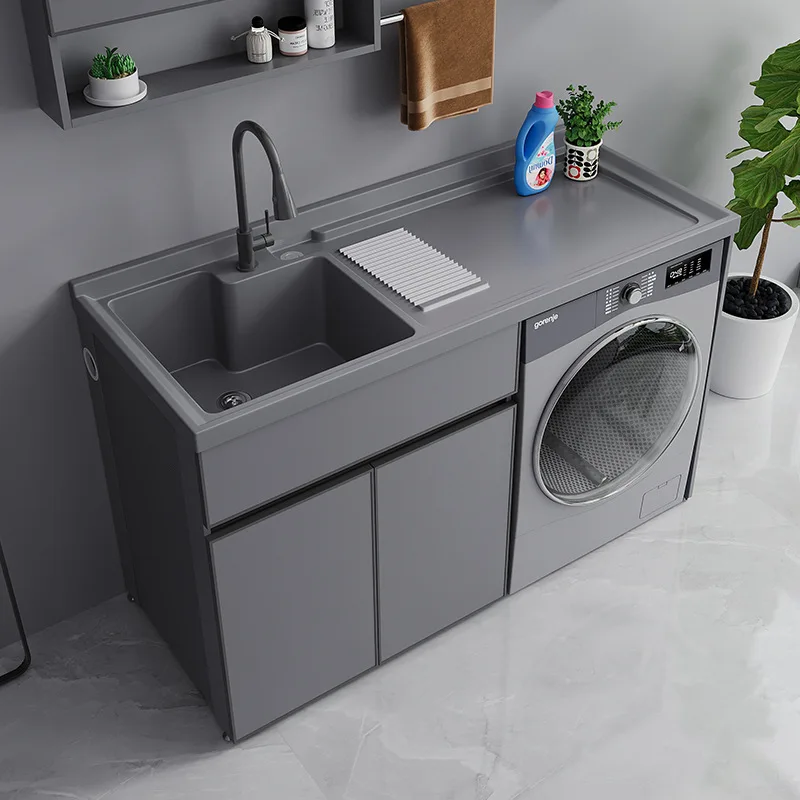 Balcony-Washing-Table-Space-Aluminum-Washing-Machine-Wash-Basin-Sink ...