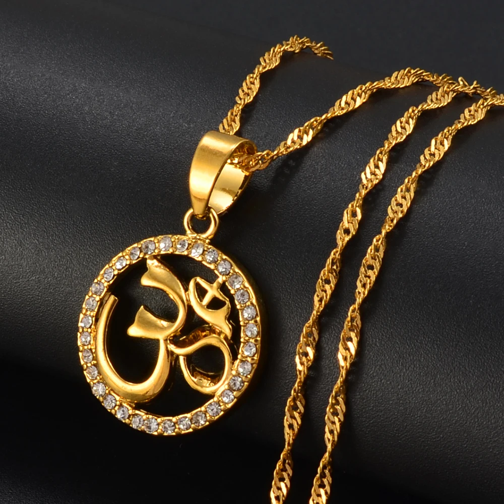Anniyo-Hindoo-Jewelry-Hindu-Buddhist-OM-Pendant-Necklace-Hinduism-Yoga ...