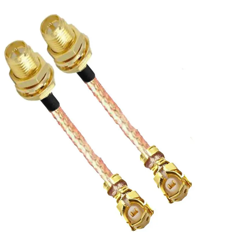 10 개/몫 IPX U.fl UFL IPEX 어댑터 RP SMA 여성 핀 커넥터 RF 동축 피그 테일 RG178 케이블|ipx ...