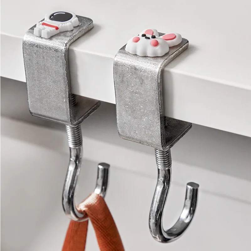 New-Adjustable-Rotatable-Removable-Table-Edge-Hooks-Metal-Desktop-Hooks ...
