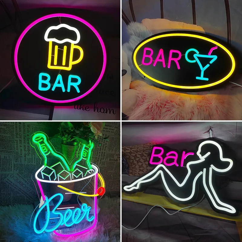 Cocktails-Beer-Barrel-LED-Neon-Sign-Wall-Decor-For-Beer-Bar-Store-Pub ...