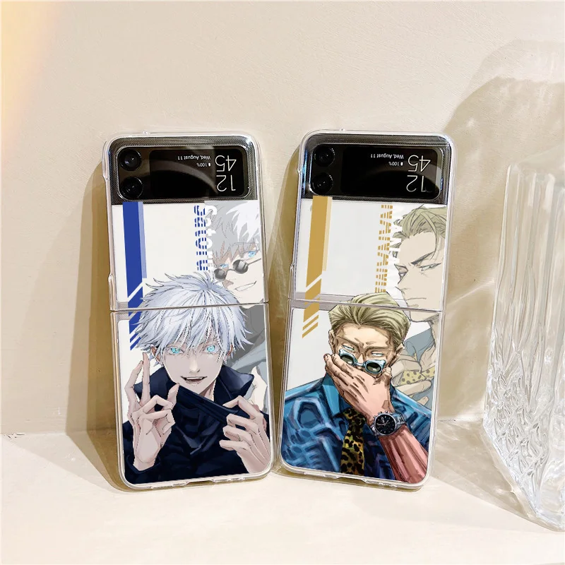 Jujutsu-Kaisen-Satoru-Gojo-Hard-PC-Clear-Cover-para-Samsung-Z-Flip-5-Z ...