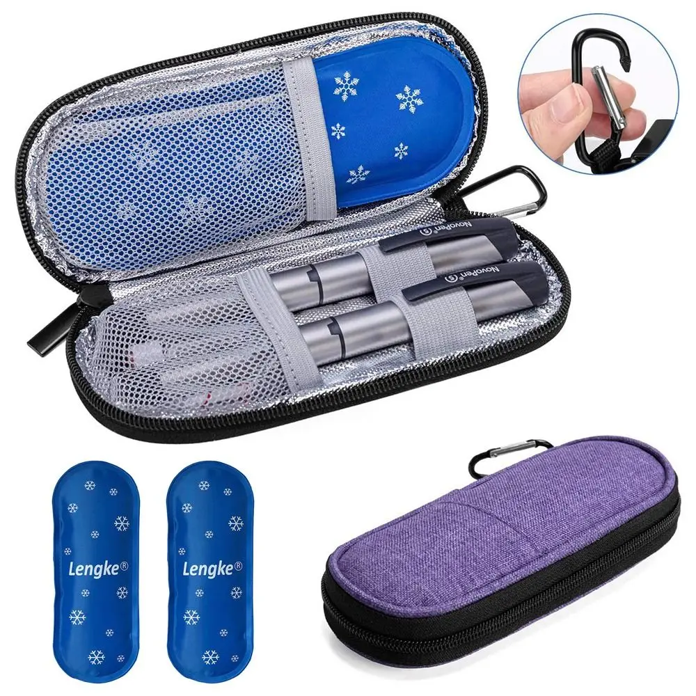 Oxford without Gel Thermal Insulated Pill Protector Medicla Cooler Drug ...