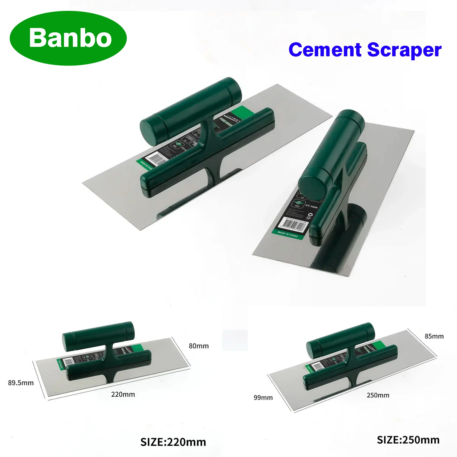 1Pcs-Stainless-Steel-Professional-Bricklaying-Trowel-Cement-Scraper-Mud ...