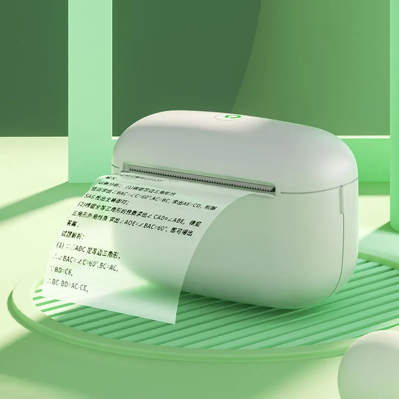 Mini portable thermal label printer note photo Bluetooth Pocket Inkless ...