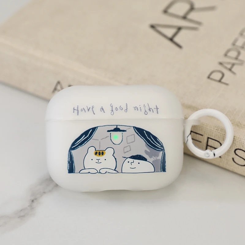 Korean Cartoon Cute Light Airpod Case for AirPods 1 2 3 Pro 2 Airpods ...