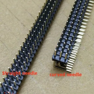 2PCS 3x40 P 2.54mm Pitch Pin Header Triple Row Male Right Angle Square ...