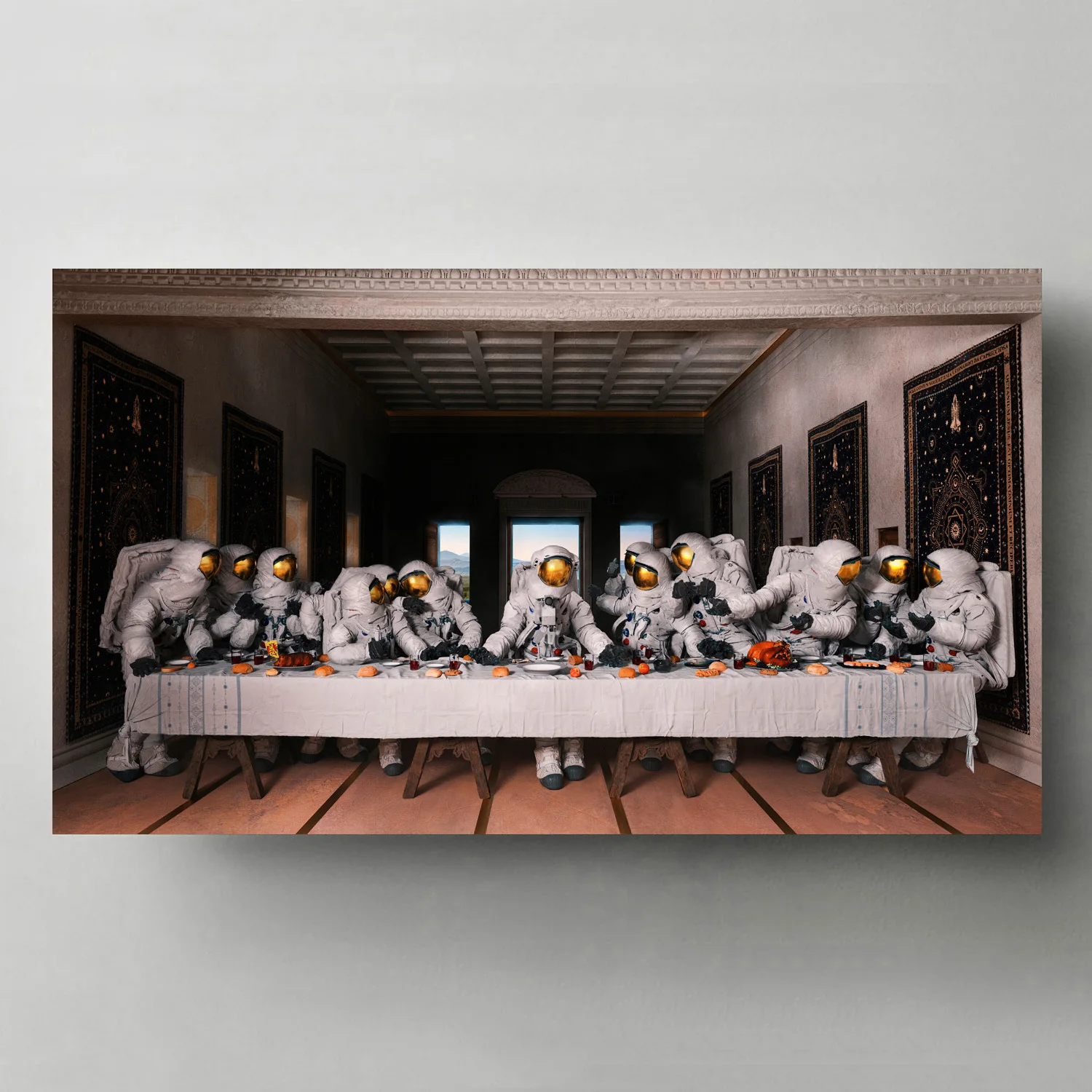 The-Last-Supper-Digital-Art-Artwork-Astronaut-illustration-Painting ...