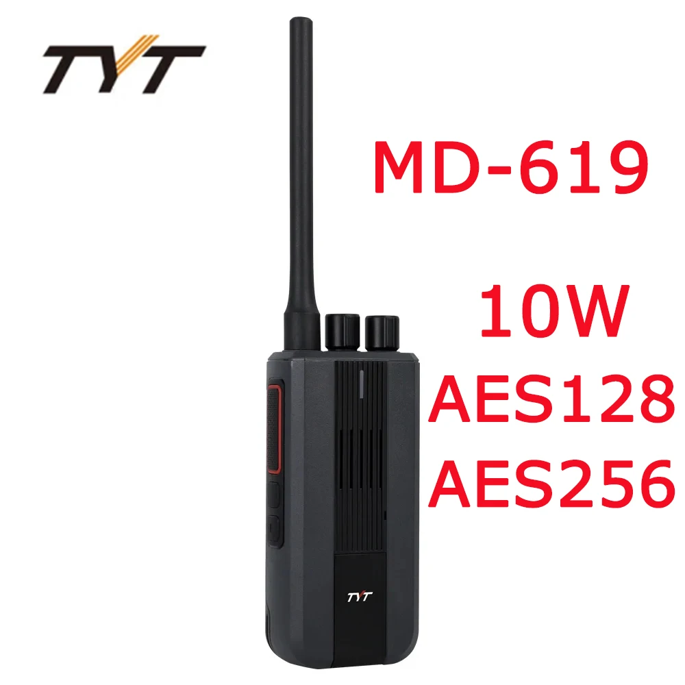 TYT-MD-619-10W-AES128-AES256-DMR-Digital-Walkie-Talkie-High-Power-Enhanced-Encryption-Recording ...