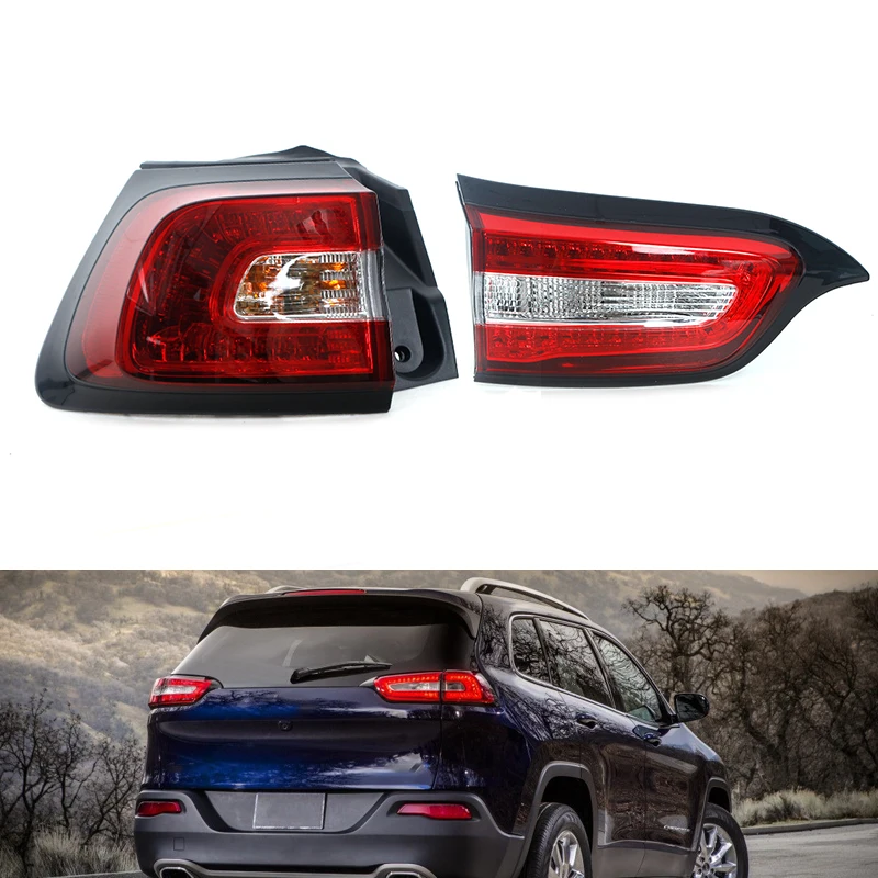 For Jeep Cherokee 2014 2015 2016 2017 2018 Car LED Tail Light Rear ...
