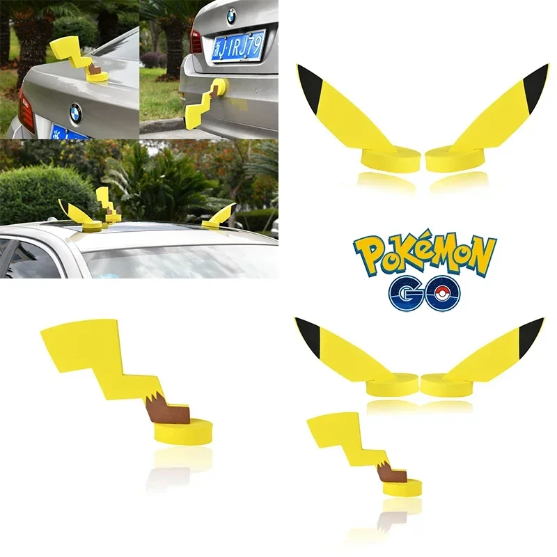 Pokemon-Pikachu-3D-EVA-pegatinas-de-decoraci-n-de-coche-lindo-conejo ...