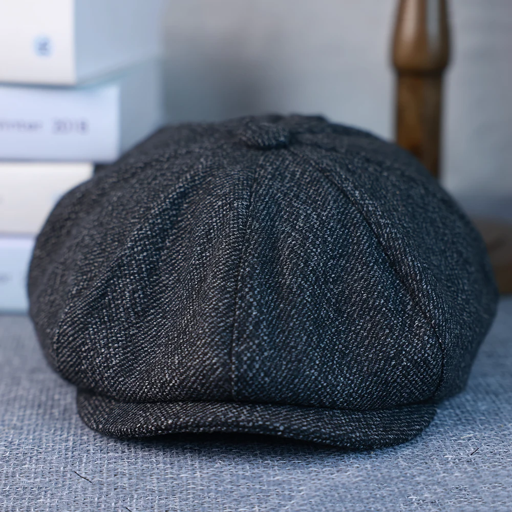 Fashion-New-Woman-Newsboy-Cap-Men-s-Wool-Hat-8-Panel-Hat-Baker-Caps ...