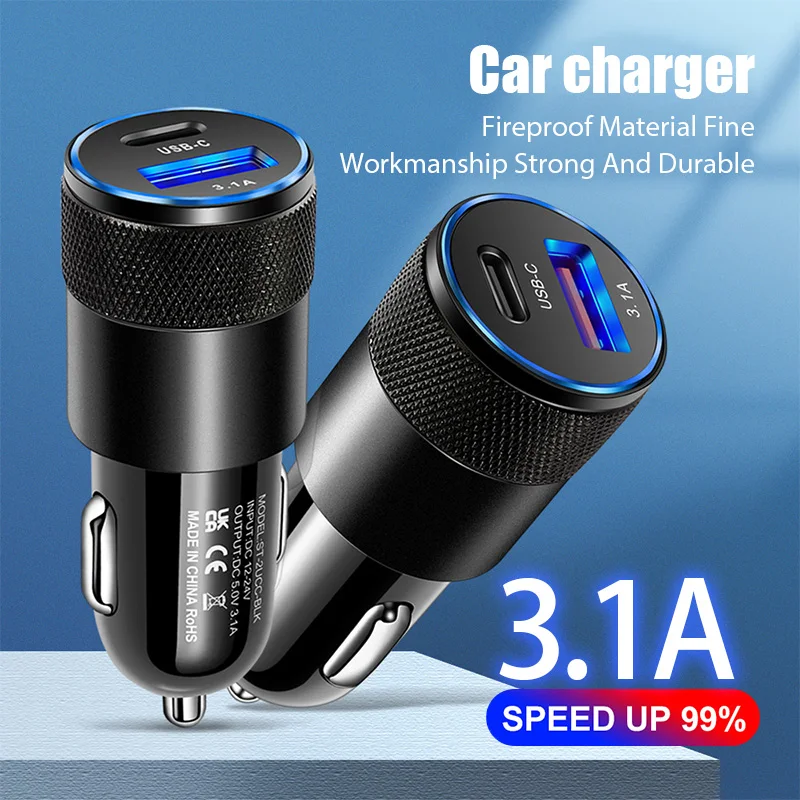 USB-Car-Charger-2-Ports-in-Car-Phone-Charger-Multi-Charging-for-Dual ...