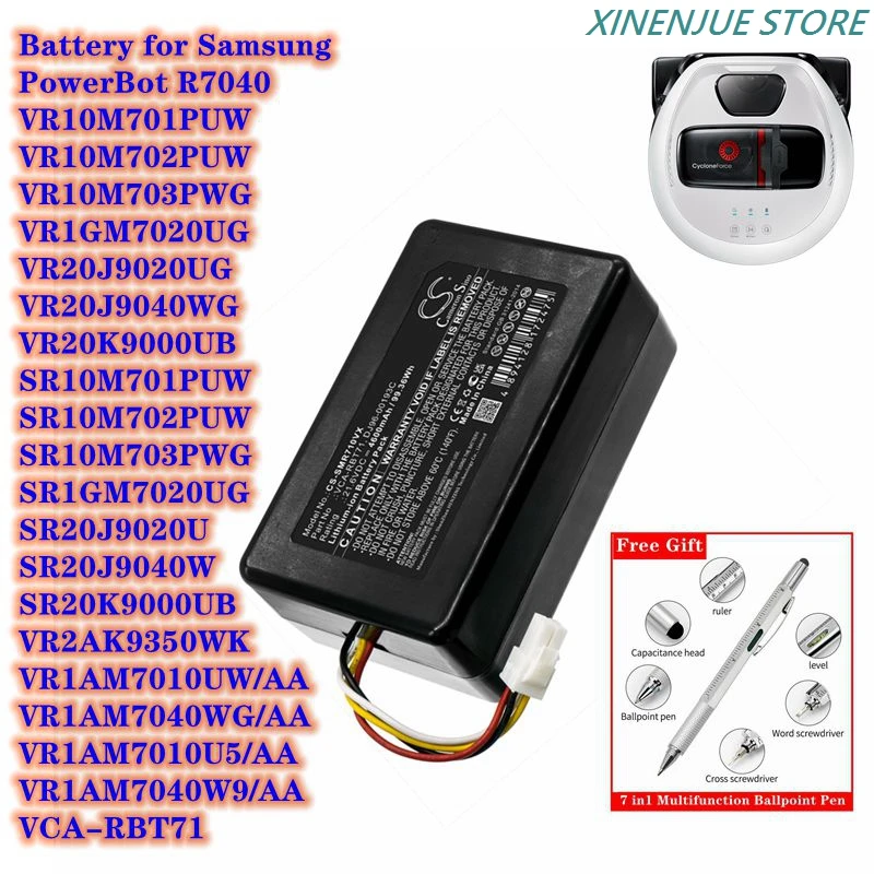 Robot Vacuum Cleaner Battery DJ96-00193C,DJ96-00202A for Samsung ...