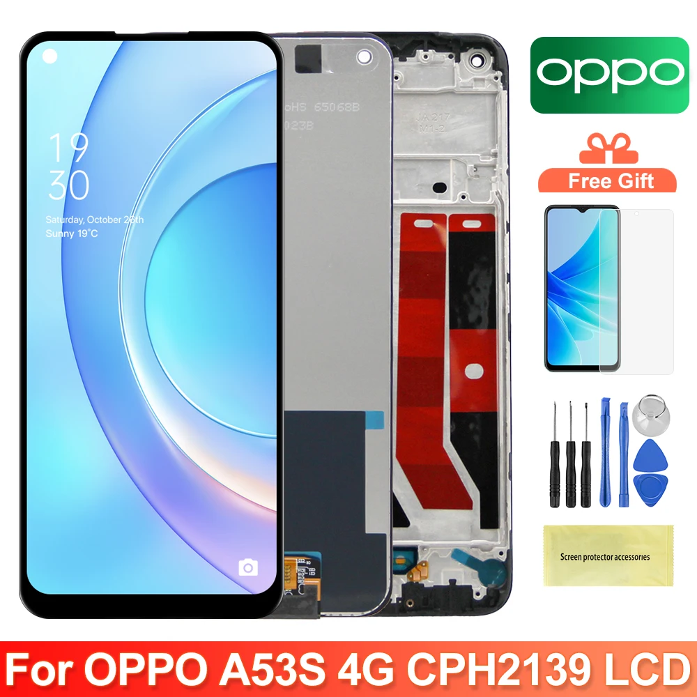 Original Oppo A53s Display Screen Replacement, Lcd Display Digital ...