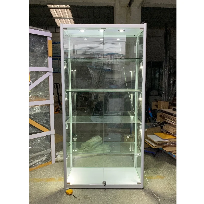 High-quality-and-can-customized-aluminium-with-led-light-glass-display ...