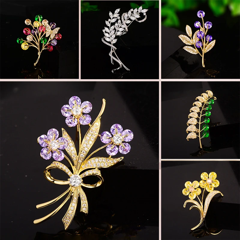 Delicate-Temperament-Floral-Brooches-High-end-Zirconium-Luxury-Wheat ...