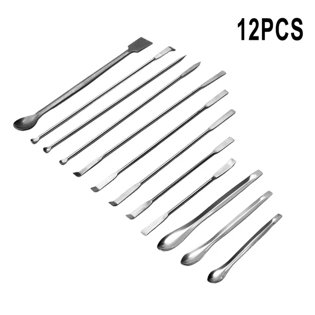 12 Piece Lab Scoop Spoon Kit 12 Piece - Stainless Steel Lab Scoops ...