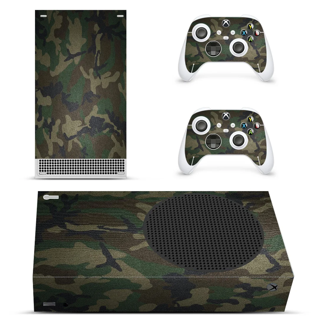 Camouflage Style Xbox Series S Skin Sticker For Console & 2 Controllers ...