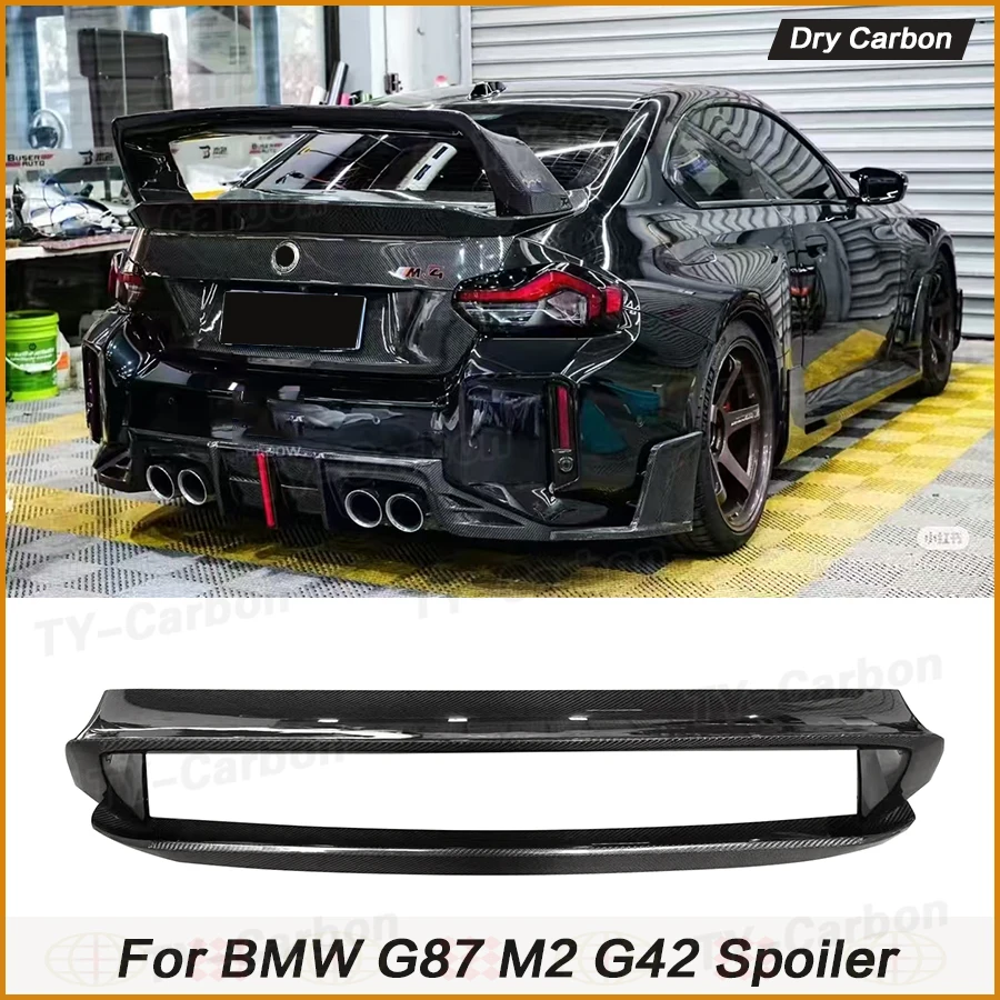 Real Dry Carbon Fiber Car Rear Spoiler Wing Lip Bodykit For BMW 2 ...