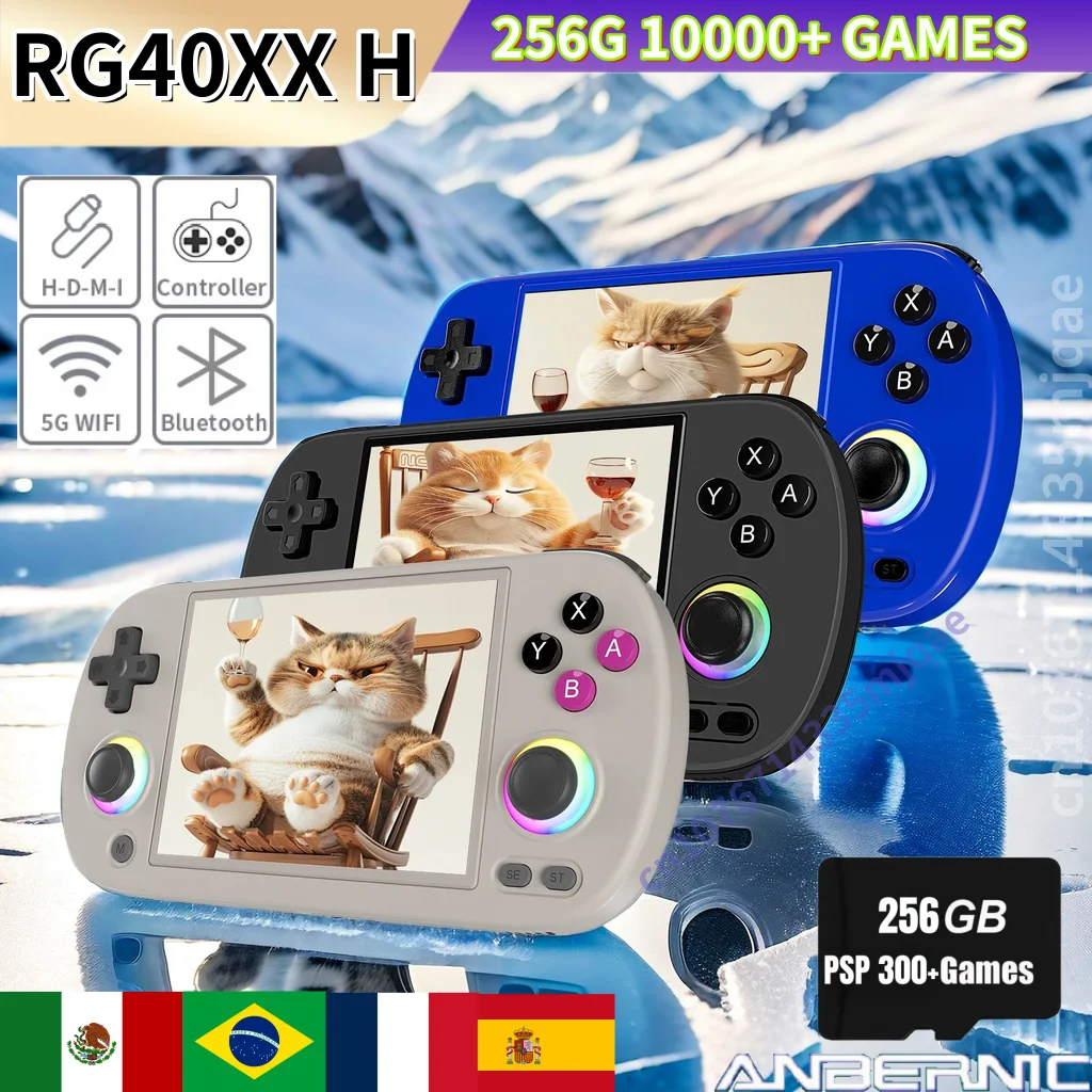 ANBERNIC-RG40XX-H-Handheld-Game-Console-Linux-System-Joystick-RGB ...