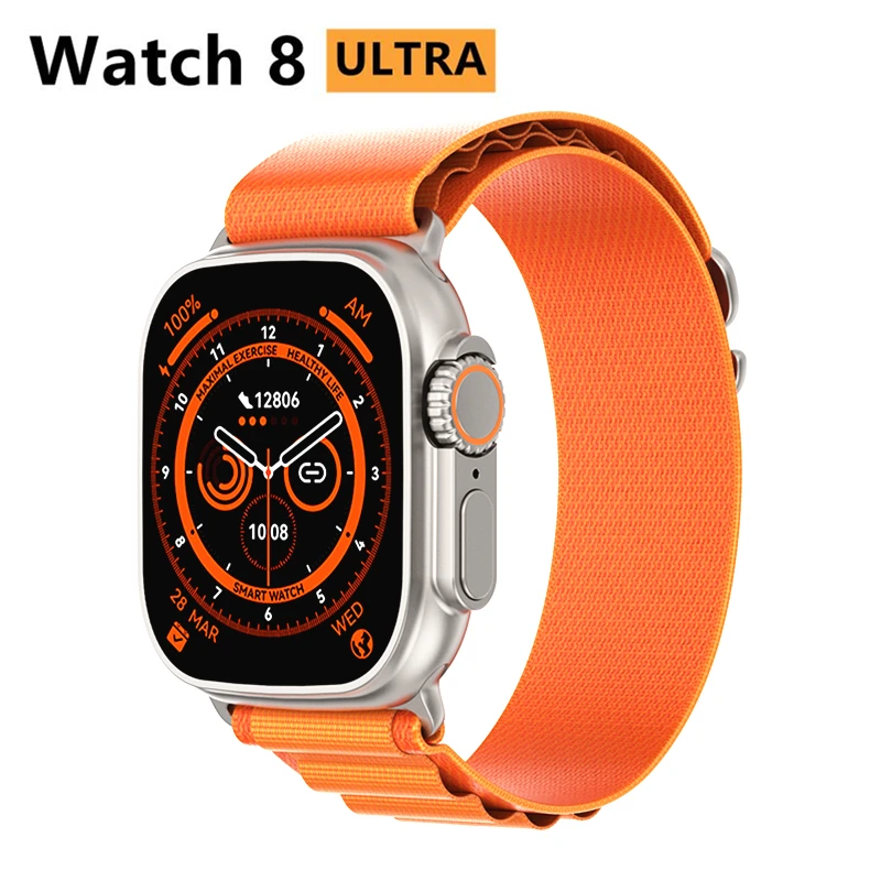 Reloj inteligente Ultra 8 para hombre y mujer, pulsera con NFC, GPS ...