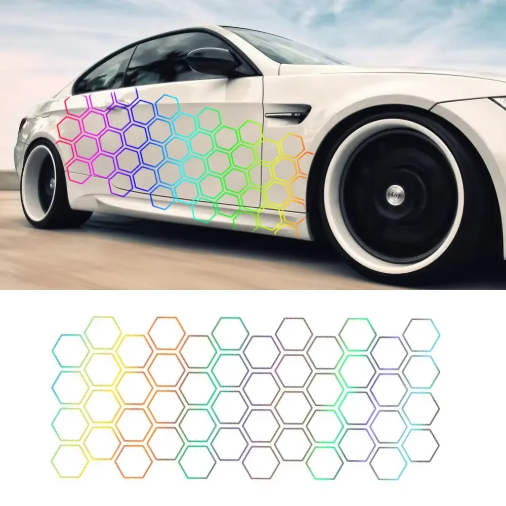 Car-Creative-Honeycomb-Open-Style-Sticker-Auto-Graphics-Vinyl-Decor ...