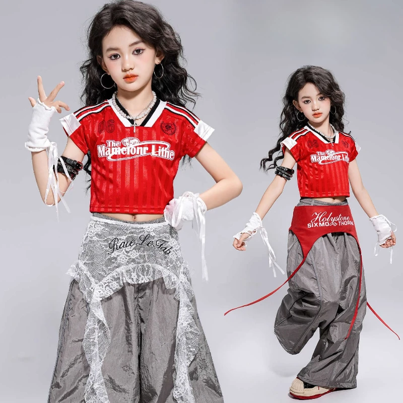 New Hip-Hop Street Dance Costume Suit for Girls Jazz Dance Costumes ...