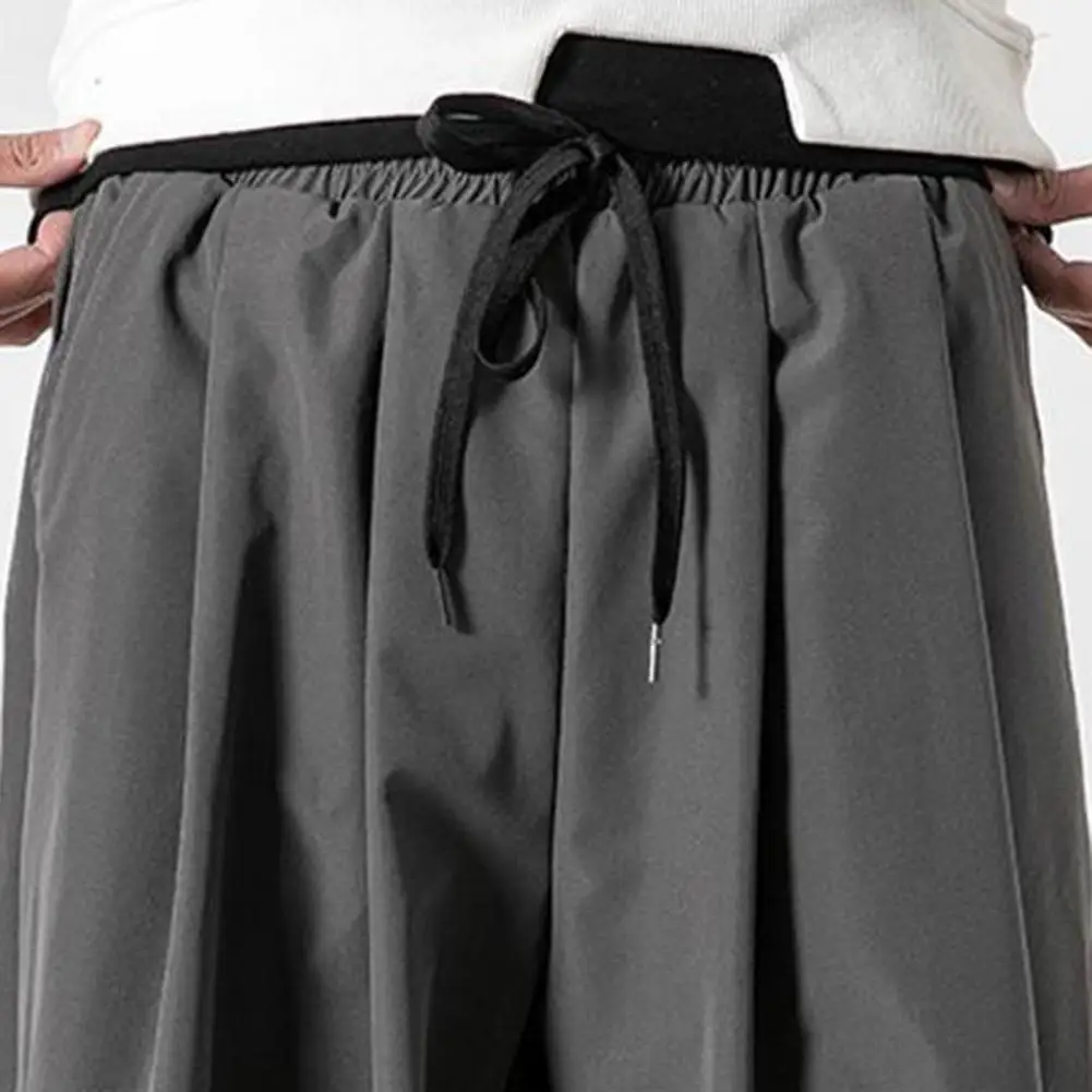 Men Bloomers Long Trousers Japanses Style Loose Deep Crotch Drawstring ...