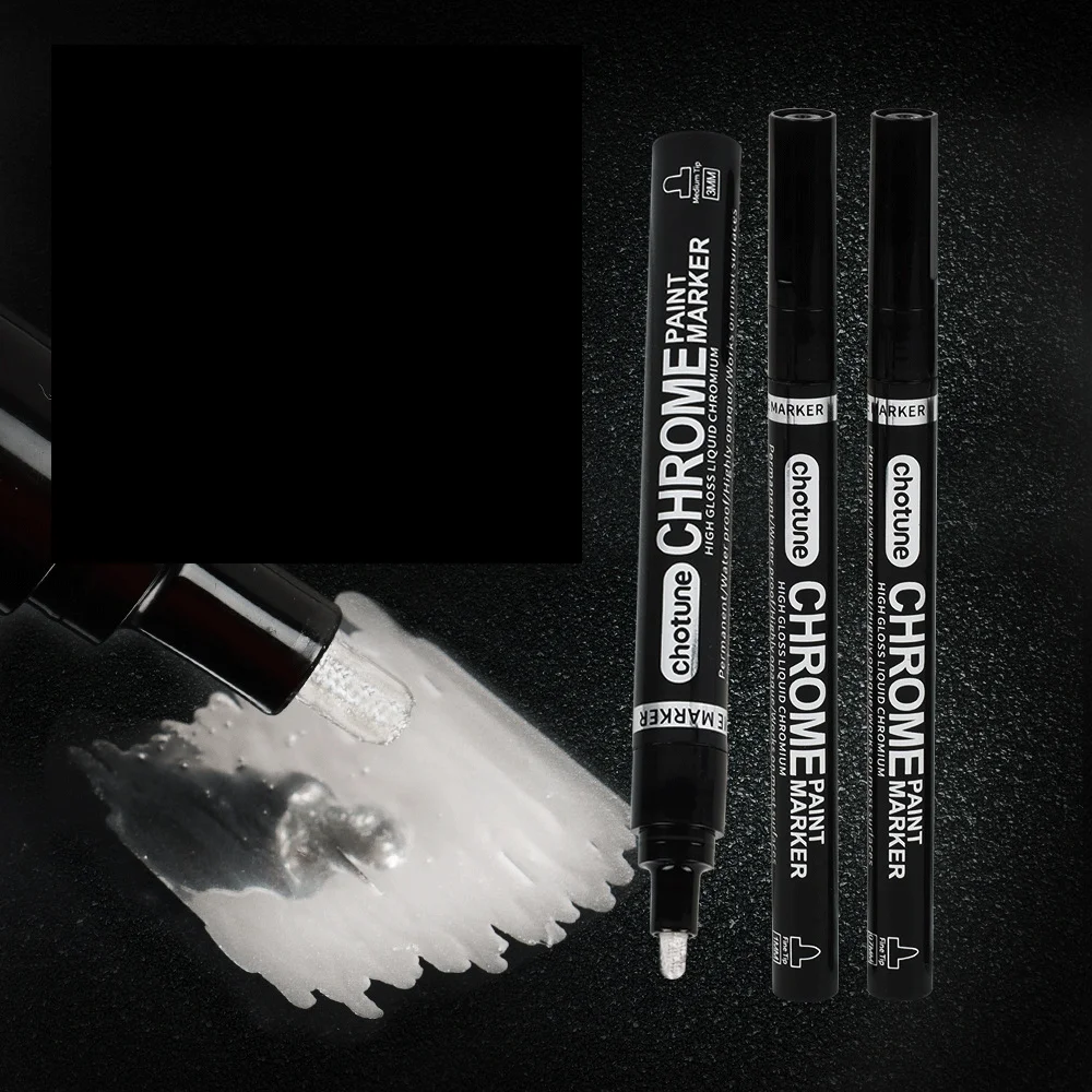 1pcs-DIY-Reflective-Paint-Pen-Silver-Art-Liquid-Mirror-Chrome-Marker ...