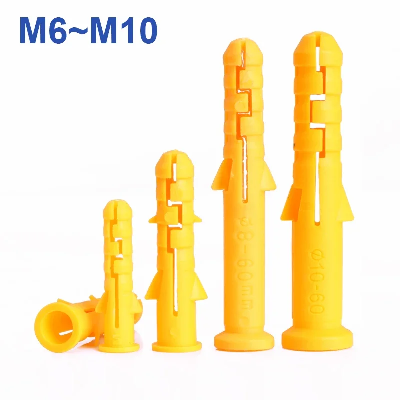M6-M8-M10-Plastic-Expansion-Pipe-Tube-Rubber-Plug-Wall-Plugs-Plastic ...