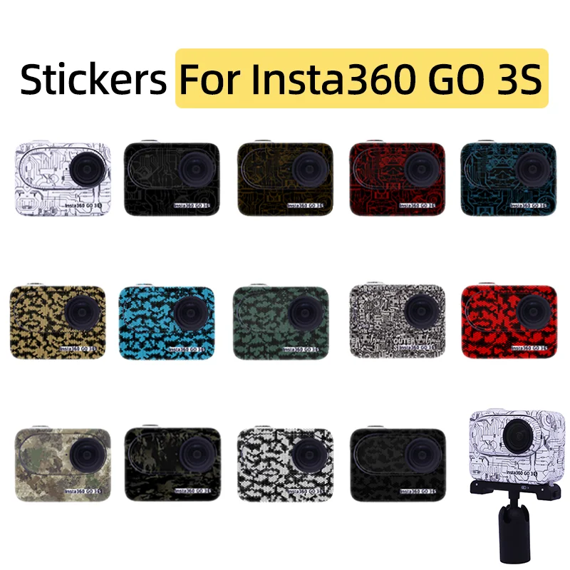 For Insta360 GO 3S Thumb Camera Sticker Anti-Scratch Protective Film ...