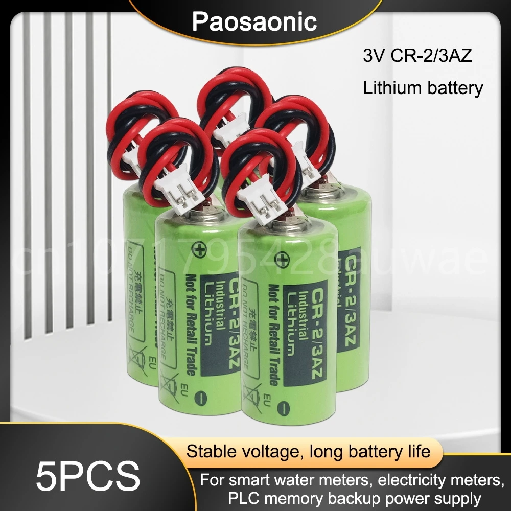 5PCS-Original-Brand-New-CR-2-3AZ-3V-CR17335-Lithium-PLC-battery-with ...