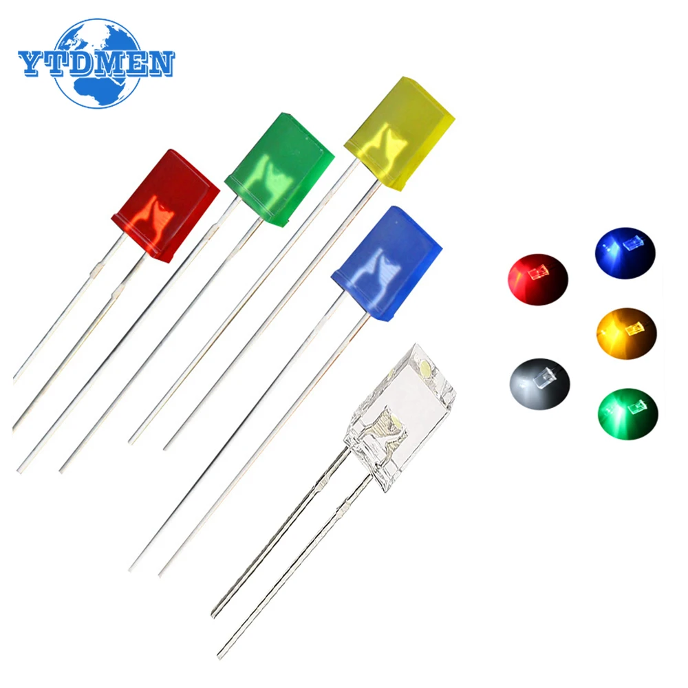 100PCS-2x5x7-Super-Bright-LED-Diode-Lights-257-Lighting-Lamps ...