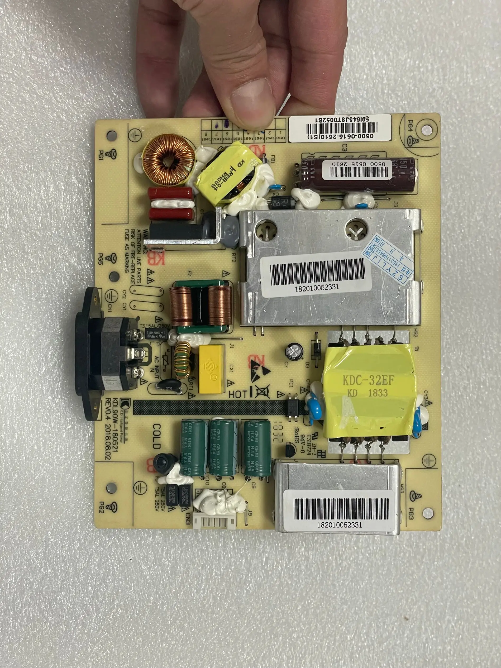 Original-for-KDL90W-59l645J9W0069S2-0500-05152610-220V-to-18V-KDL90W ...