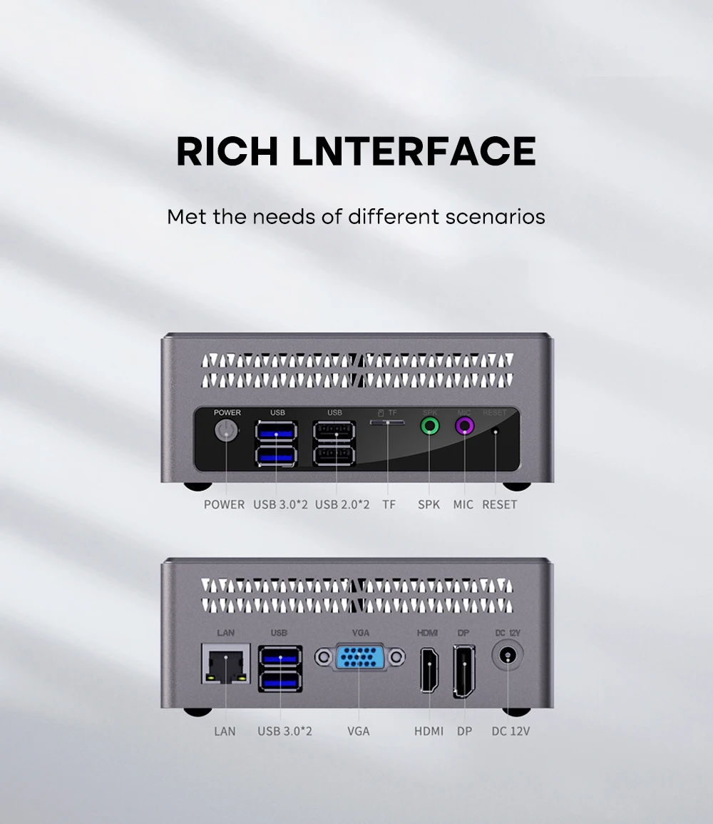 Ninkear Mini PC Intel Processor N5095 Windows 10 Win 11 Computers 8GB ...