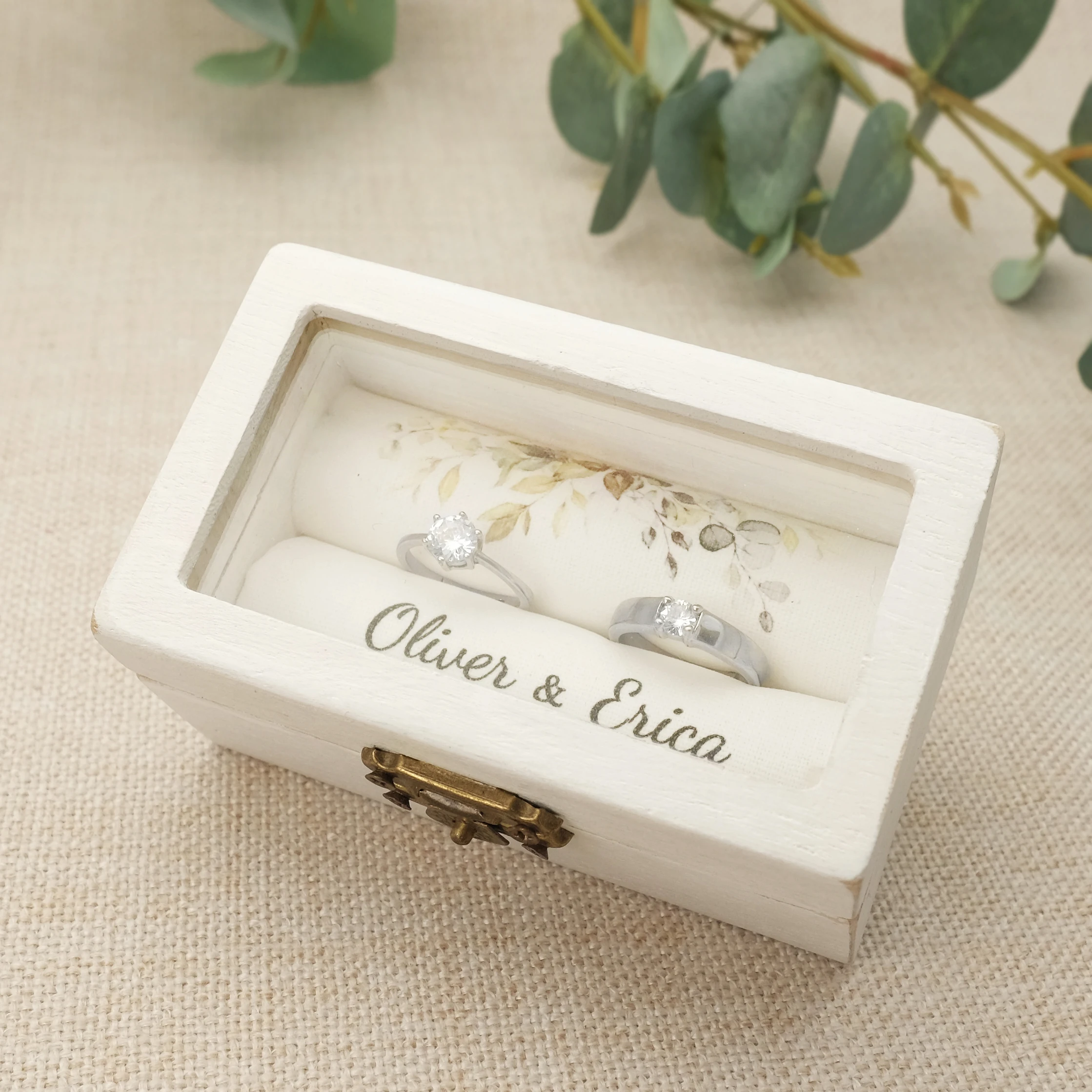 Personalised Wedding Ring Box,Ring Box for Engagement,Ring Holder,ring ...