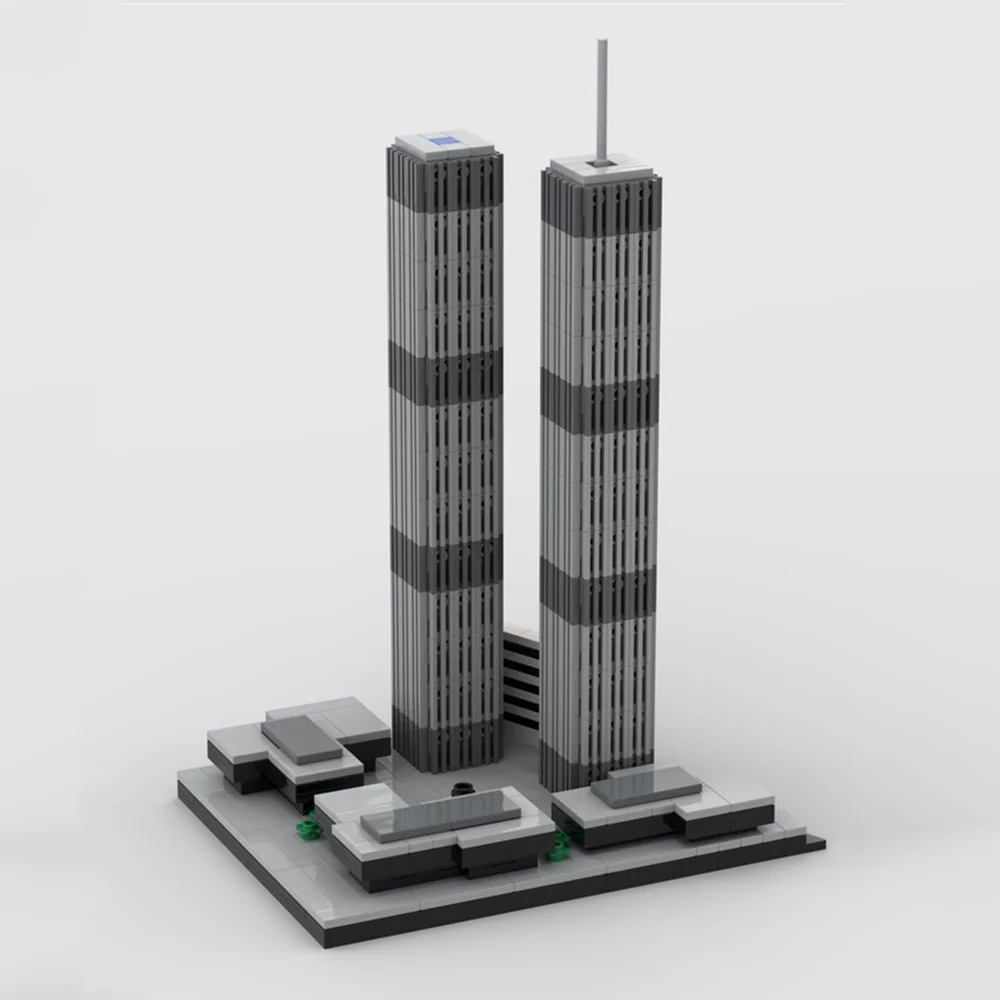 MOC-60683 World Trade Center Micro （1973-2000) Building Block Model ...