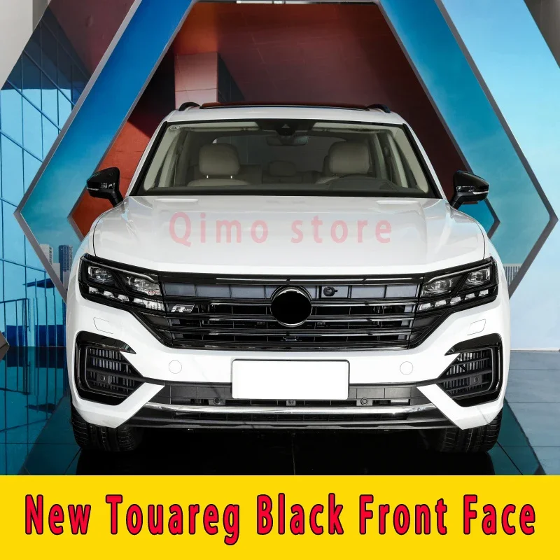 For-VW-New-Touareg-Bright-Black-Grille-Mesh-Strips-2019-20212022-2023 ...