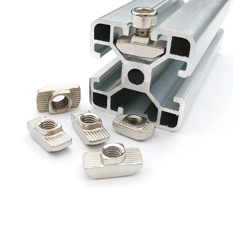 T-nuts M3 M4 M5 M6 M8 Slot T Nut Block Hammer Head Fasten Nut for 3D ...