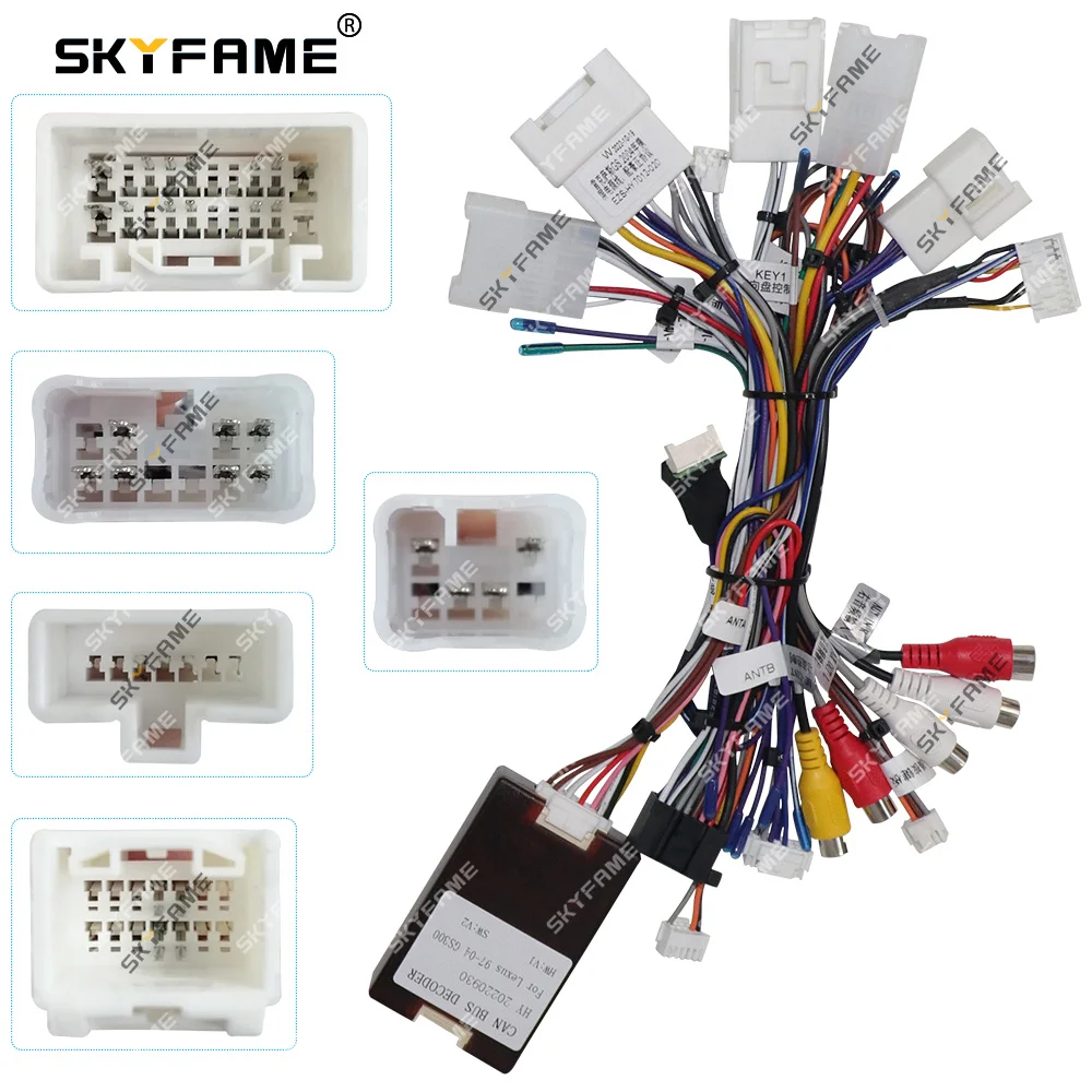 Skyfame Car 16pin Wiring Harness Adapter Canbus Box Decoder For Lexus ...