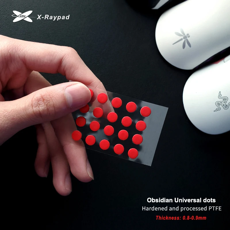 X-raypad-Obsidian-Small-Round-Dot-0-8mm-PTFE-Mouse-Skates-DIY-Mice ...