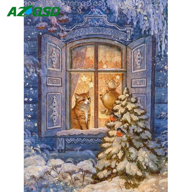 Festive Christmas paint by numbers kits