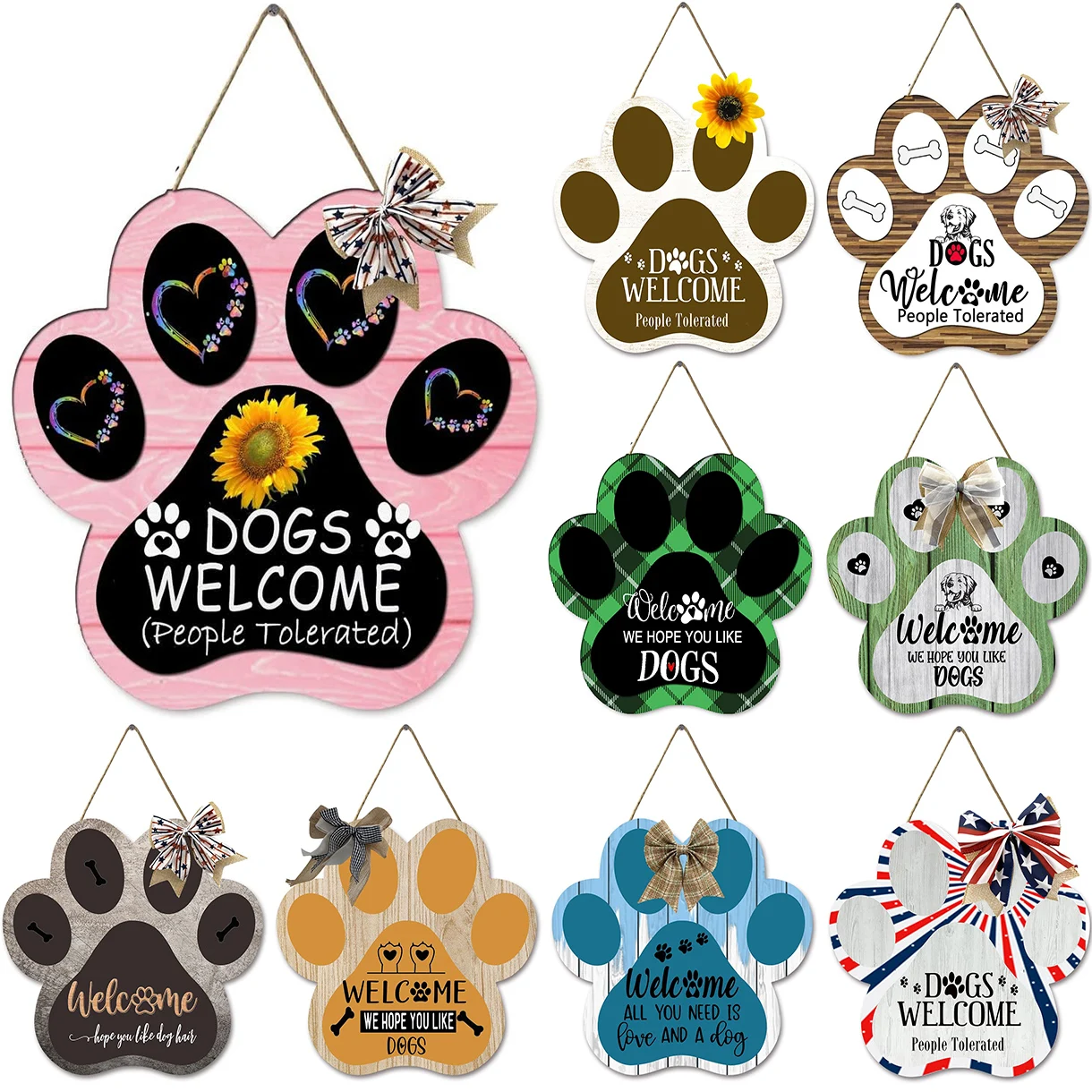 Dog-Hanging-Paw-Signs-For-Home-Dog-Quote-Sign-Home-Is-Where-My-Dog-Is ...