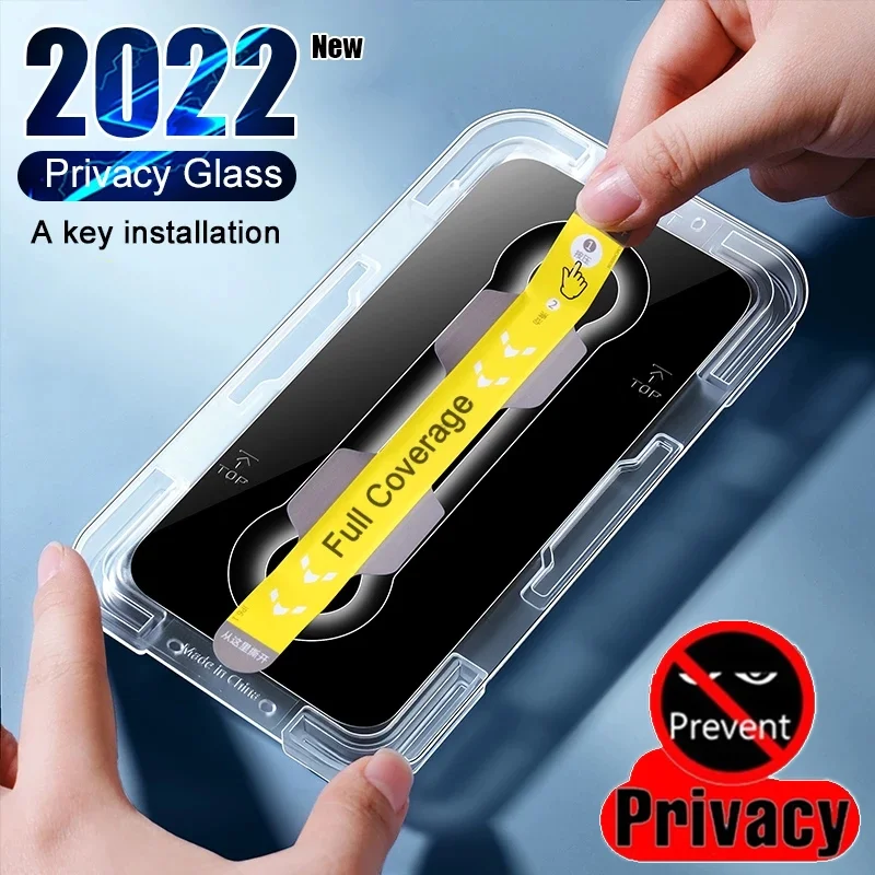 One-click-Installation-Privacy-Screen-Protectors-for-iPhone-11-12-13 ...