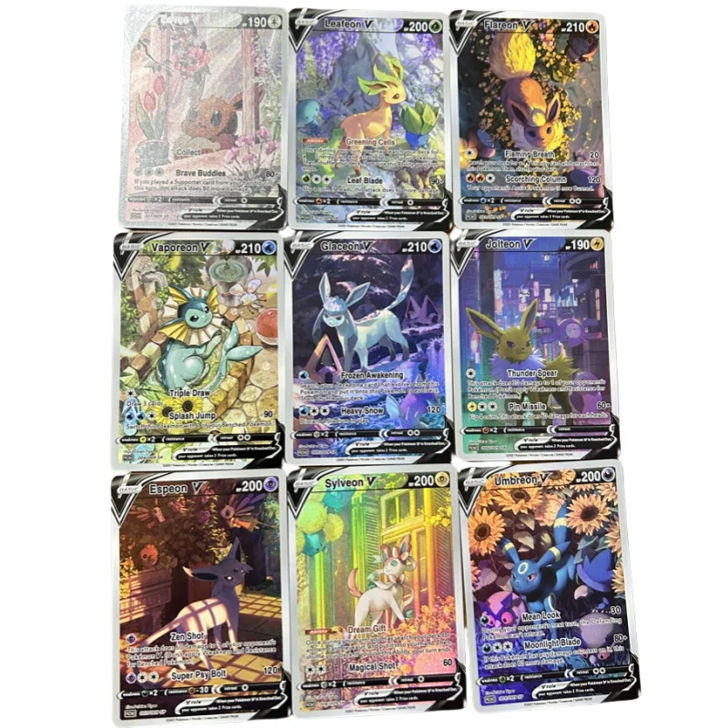 Pokemon-Cards-Ptcg-Sylveon-Eevee-Umbreon-Refraction-Self-Made-Anime ...
