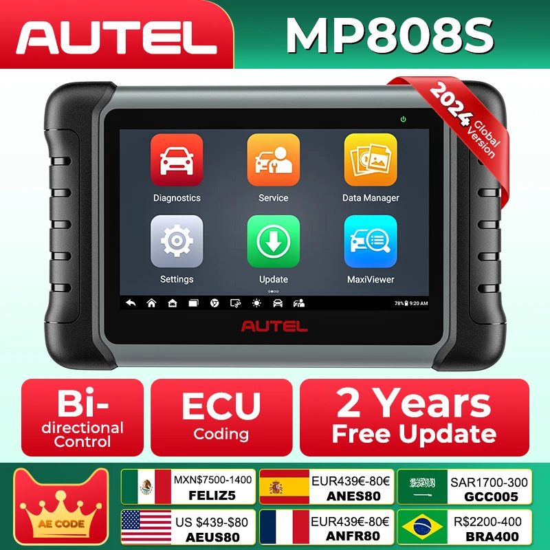 Autel-MaxiPRO-MP808S-Diagnostic-Tools-Bi-directional-Control-OBD2 ...